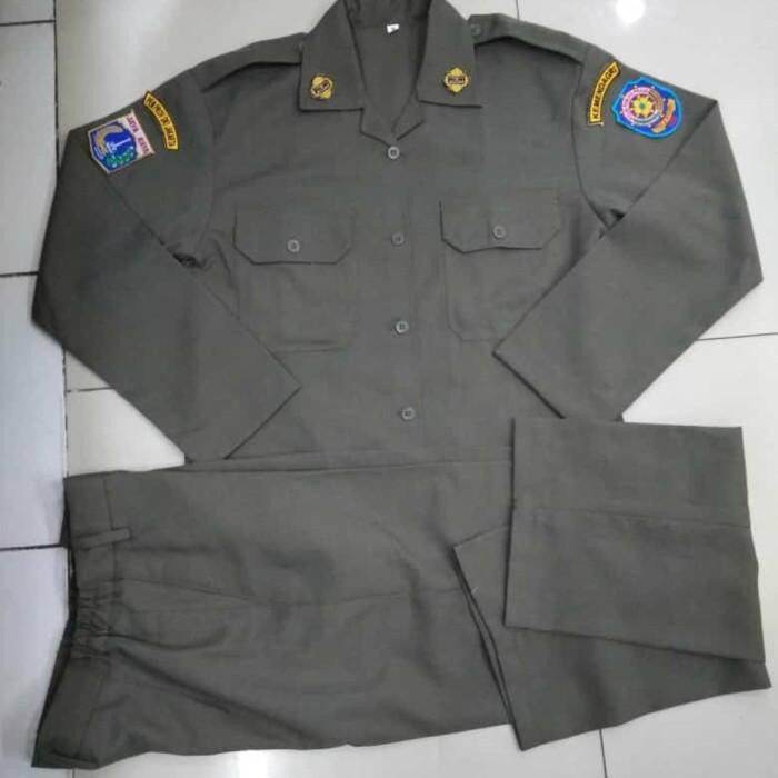 seragam satpol pp tangan panjng | Lazada Indonesia