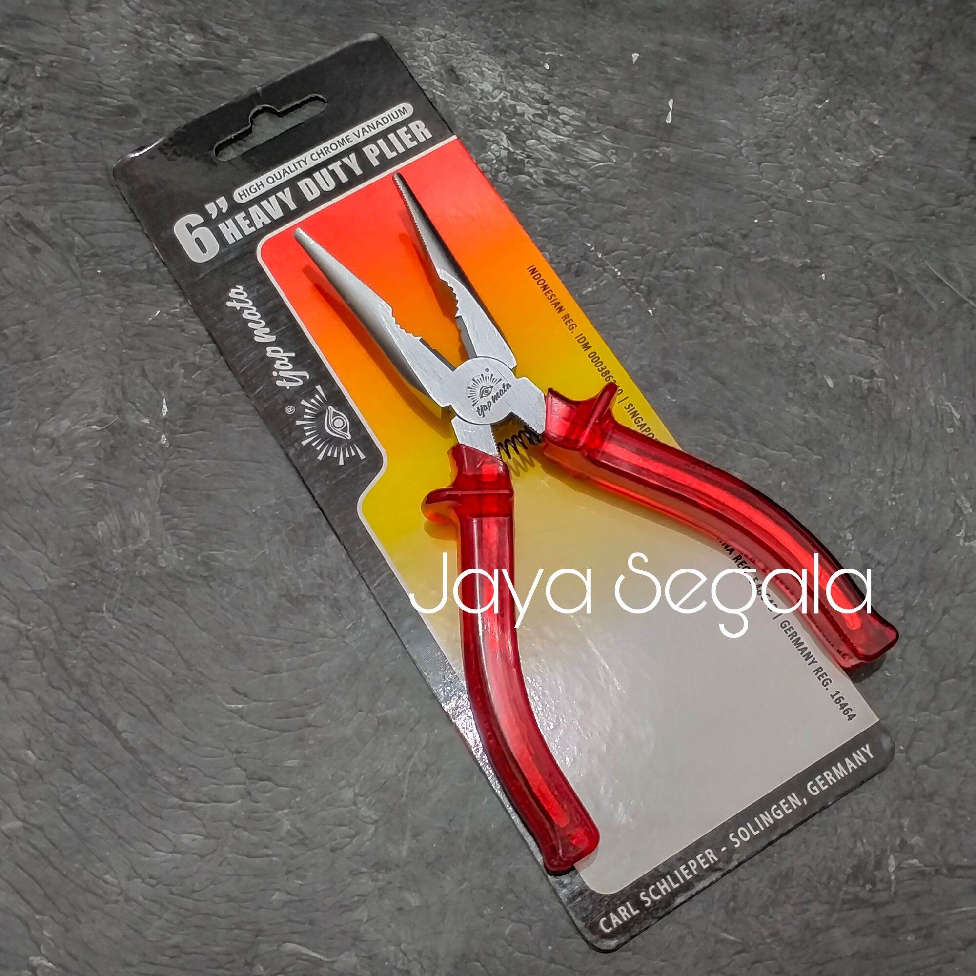 Tang lancip 6 inch Tang runcing 6" heavy duty Tjap Mata Per dan Gigi ...