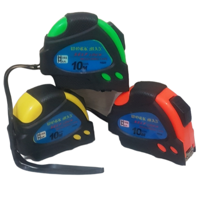 meteran karet 10m autostop workman meteran 10 meter workman auto stop ...