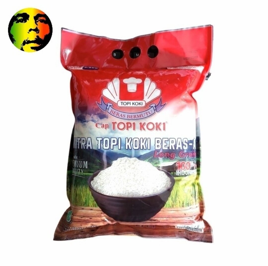 Topi koki beras premium long grain 2.5kg | Lazada Indonesia