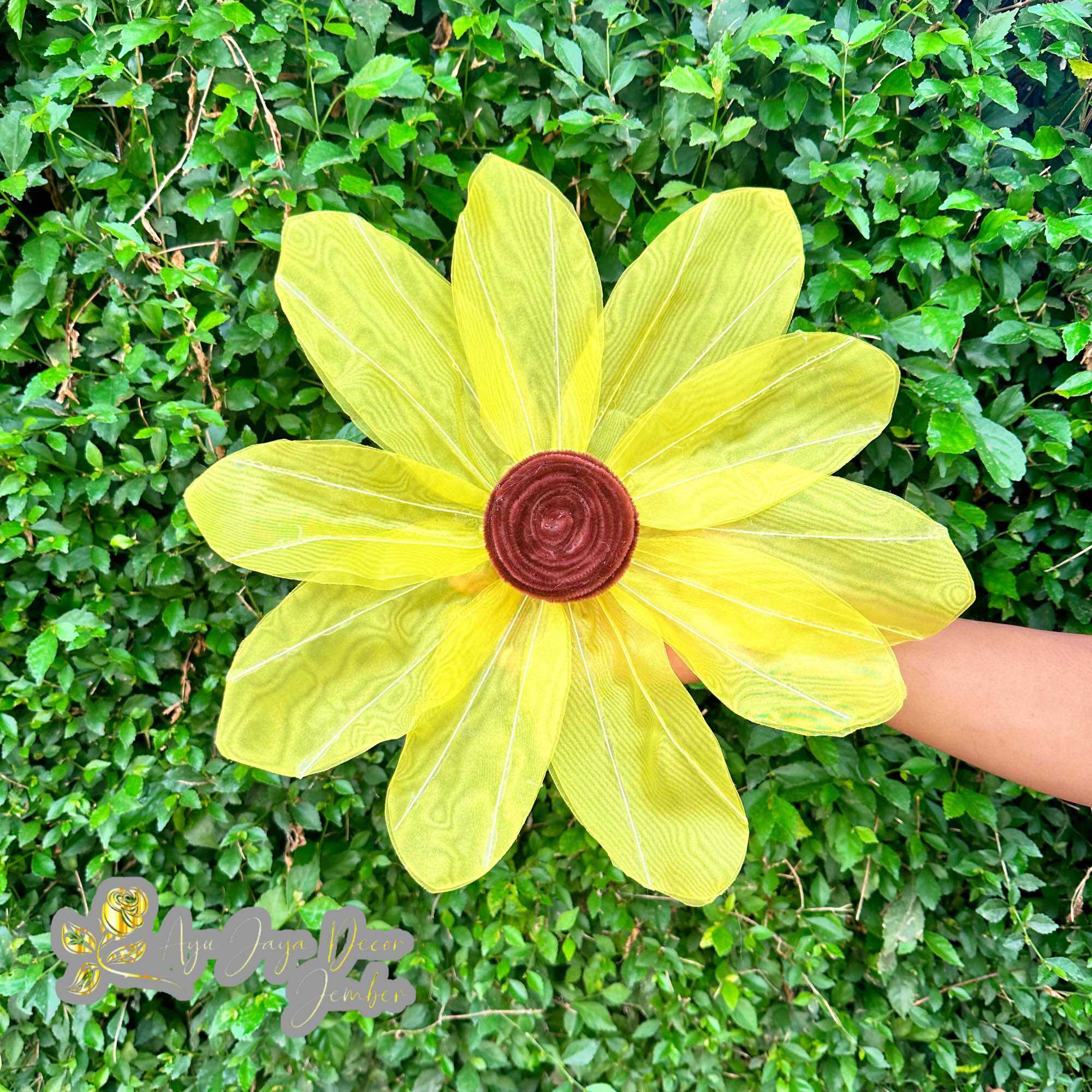 Bunga Daisy Giant Flower Bunga Hiasan Kain Organdi Model Bunga Daisy ...