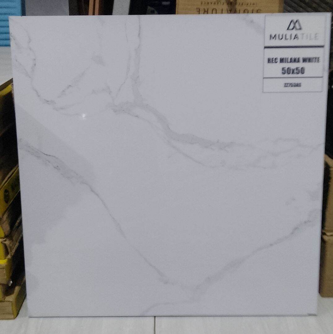 Keramik Mulia tile Rec Milana Grey 50x50 kw 1 | Lazada Indonesia