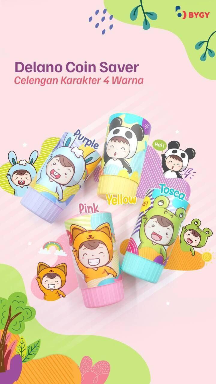 Celengan gelas plastik Biggy Delano | Lazada Indonesia