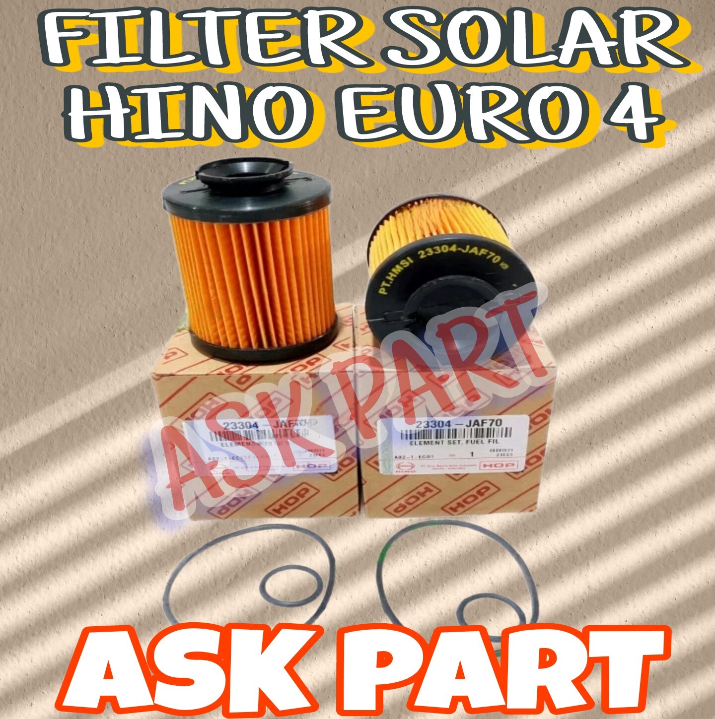 FUEL FILTER UPPER SARINGAN SOLAR ATAS HINO DUTRO EURO 4 23304-JAF70 ...
