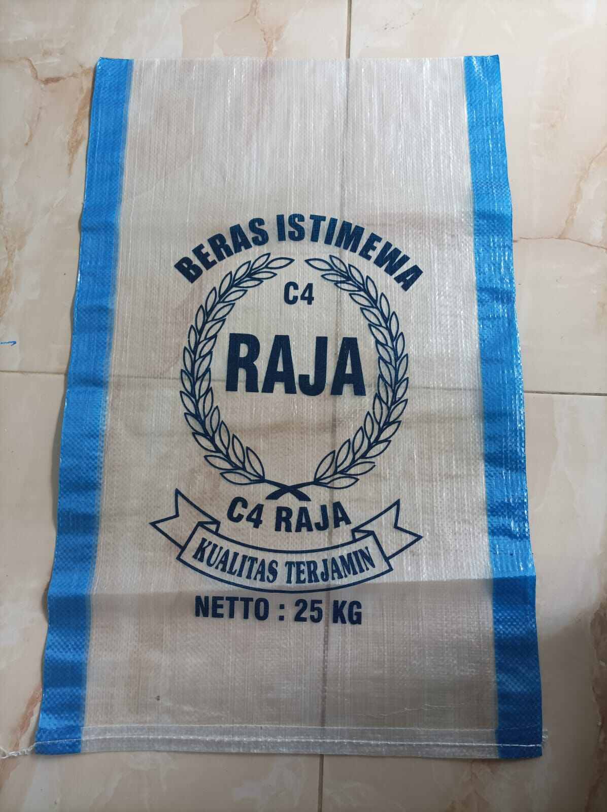Karung beras 25 kg cap raja biru isi 50 lembar | Lazada Indonesia