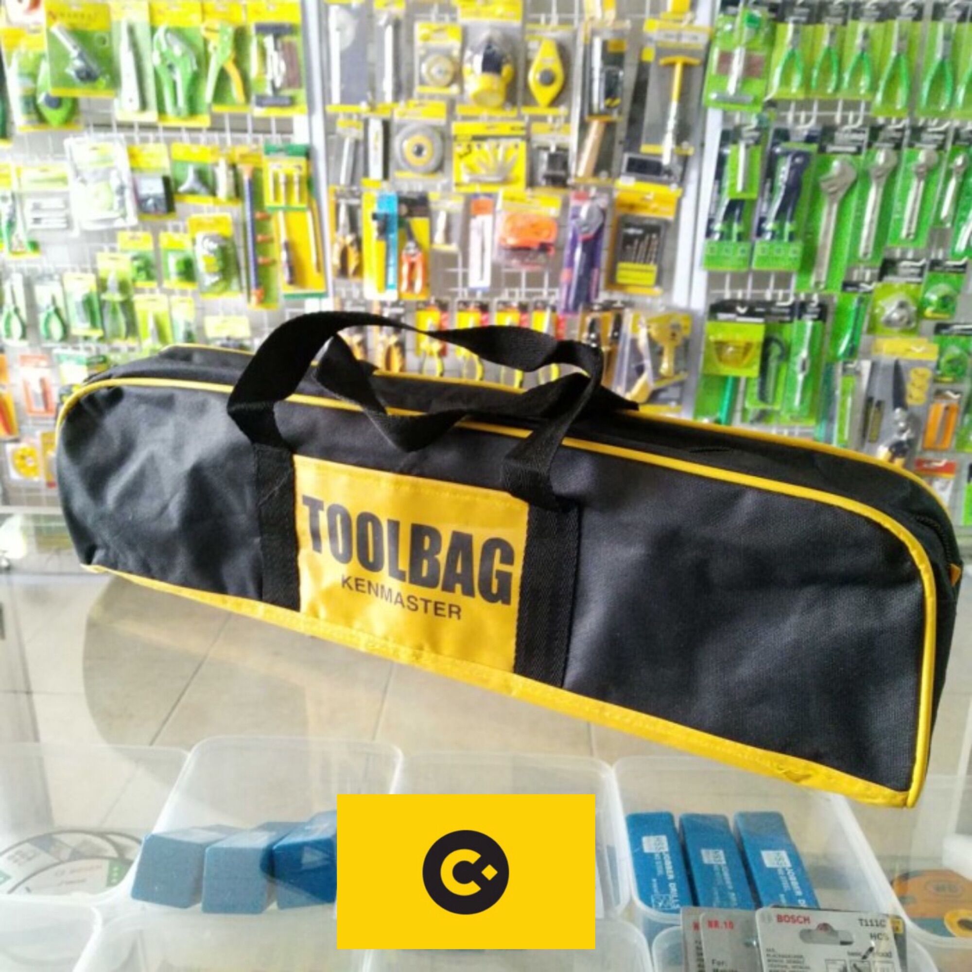 TOOLBAG BIG KENMASTER TOOL BAG CANVAS TAS SIMPAN KUNCI PERKAKAS CMart ...