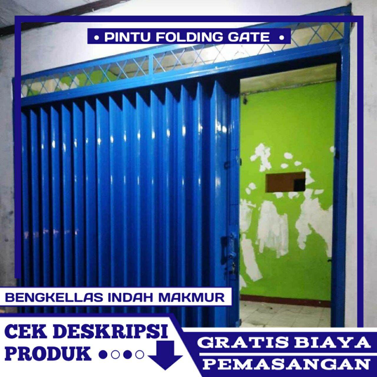 Folding gate / pintu folding / pintu ruko / pintu toko | Lazada Indonesia
