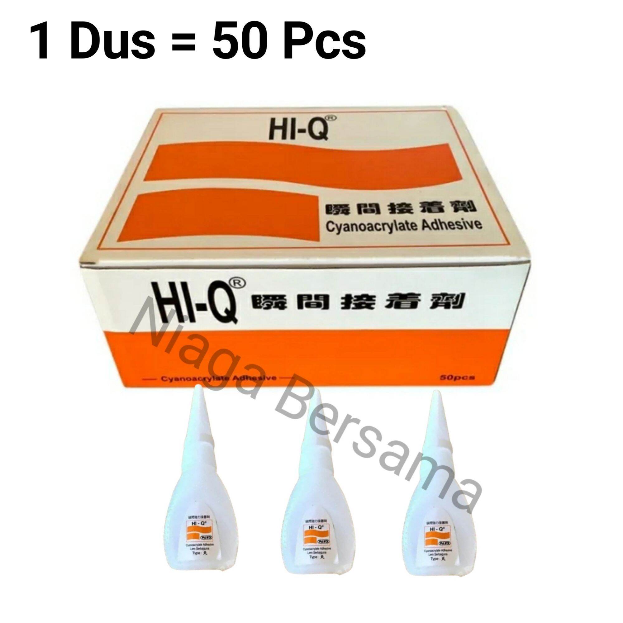 Lem Korea HI-Q Tetes Serbaguna 1 Dus isi 50 pcs Tanpa Kamasan Dalam ...