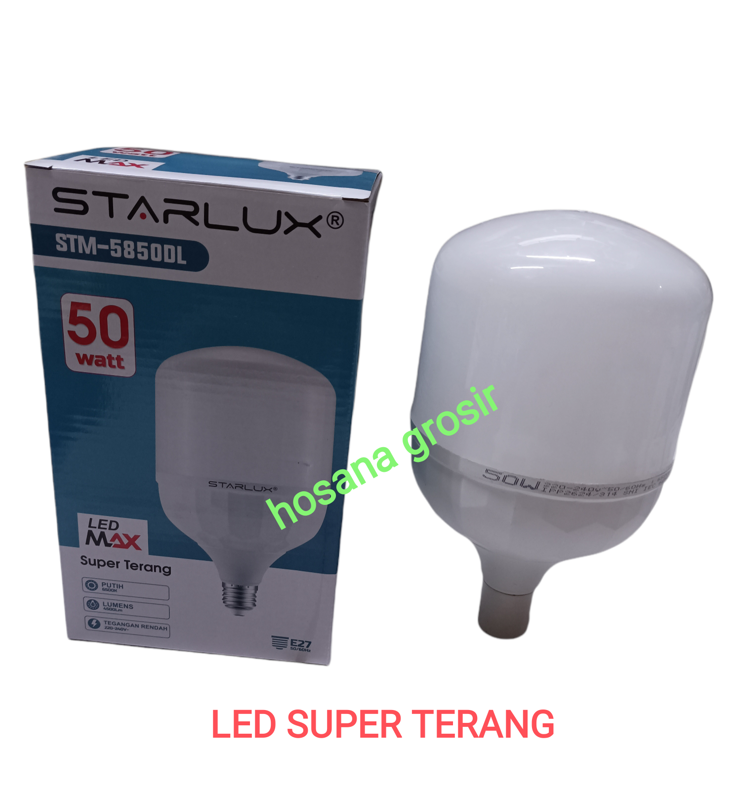 LAMPU LED STARLUX 50W / LED MAX 50W / LAMPU LED GARANSI 50W | Lazada ...