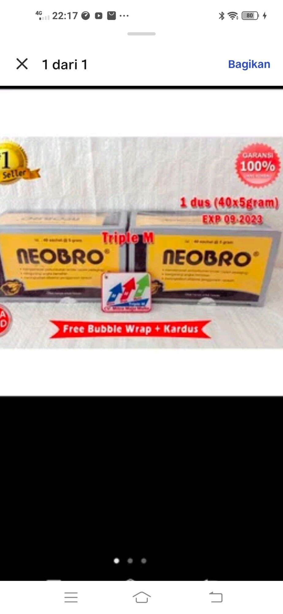Neo bro 1 dus 40 sachet vitamin penggemuk unggas ayam bebek burung | Lazada Indonesia