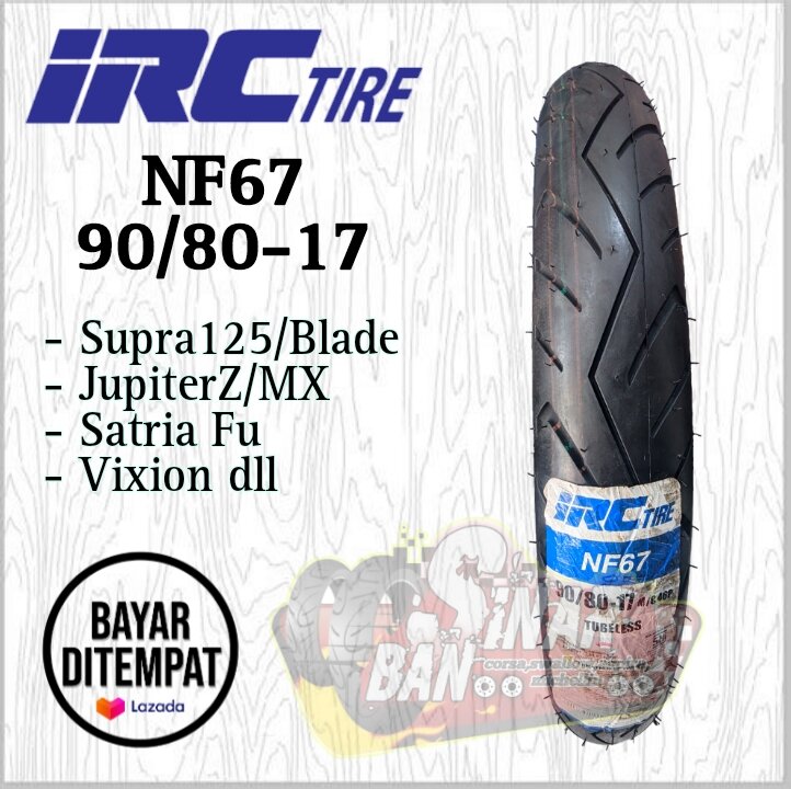 Ban IRC NF67 90/80 ring 17 tubles jupiter vixion supra125 satria | Lazada Indonesia