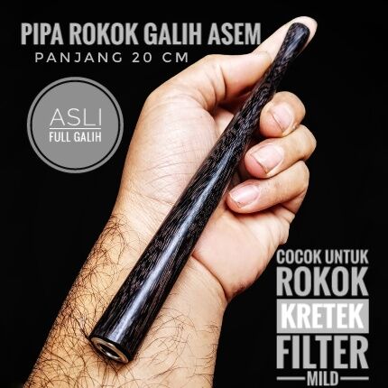 pipa rokok / once rokok galih asem full galih 20cm | Lazada Indonesia