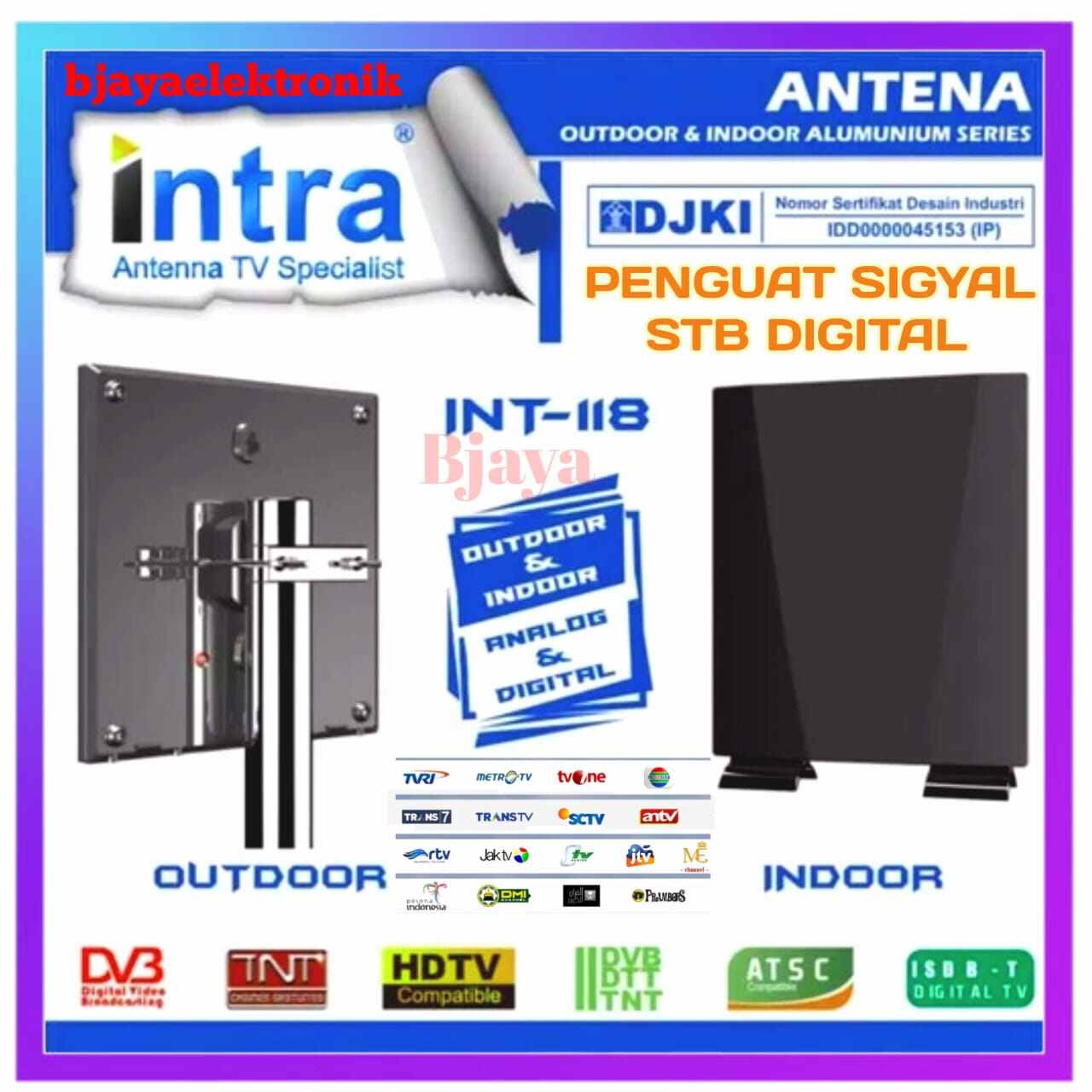 Antena Digital & Analog / Antena STB Digital Indoor & Outdoor Set Kabel ...