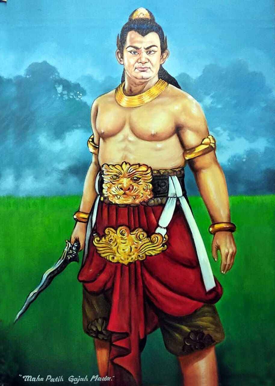 Poster Cetak, PATIH GAJAH MADA, Ukuran JUMBO, 100×70cm/Hiasan Dinding ...