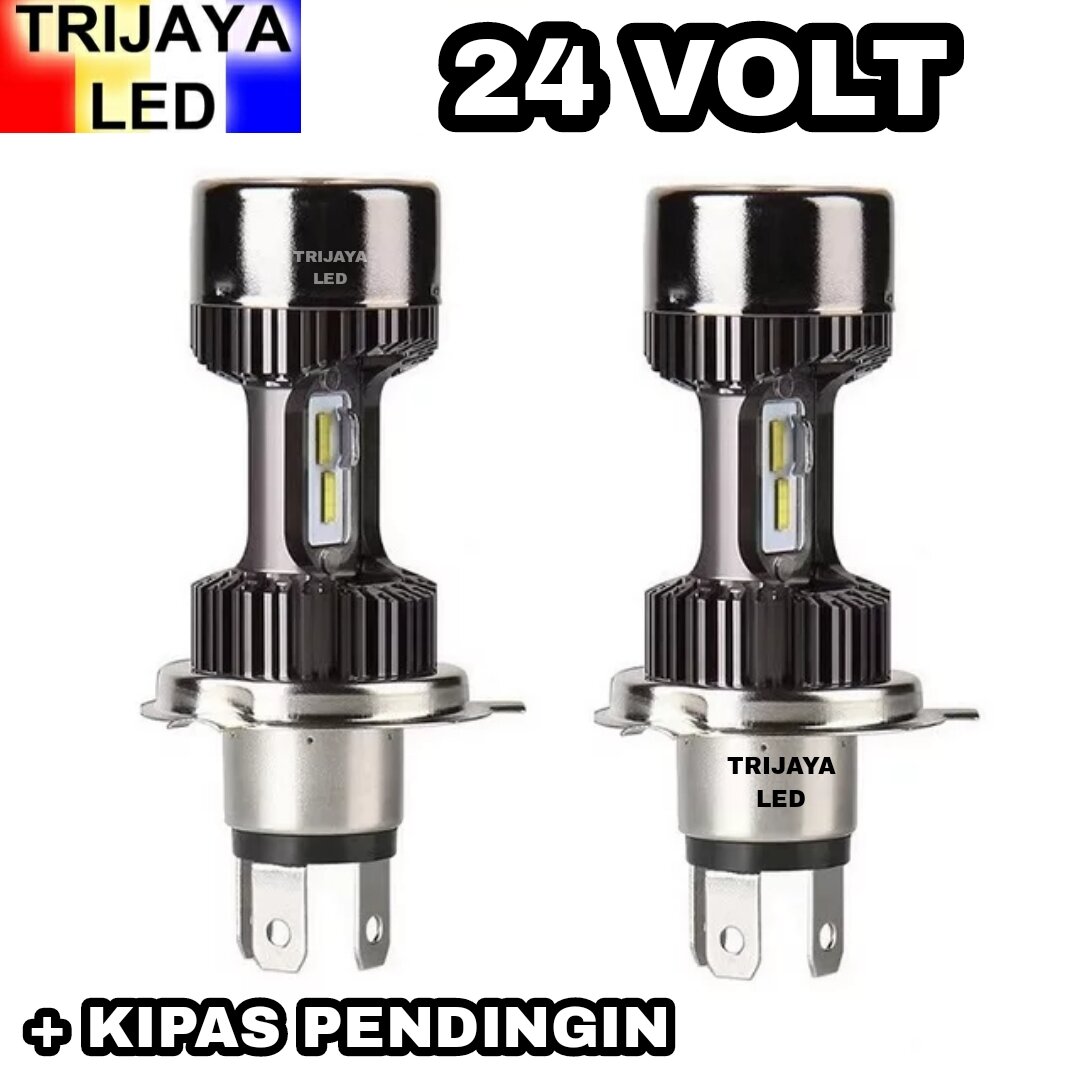 Lampu LED Utama Depan 24 Volt H4 Angel Kipas Pendingin Laser Gun 90 Watt D2 High Low 2 Warna ...