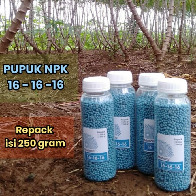 Pupuk Pembenahan Tanah| Pupuk Npk Mutiara 16-16-16 Kemasan Repack 250 ...