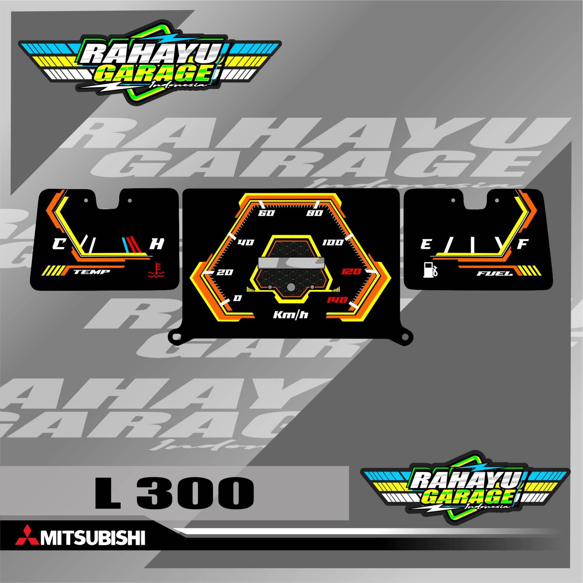papan speedometer custom mobil L 300 panel spido meter custom mobil L ...