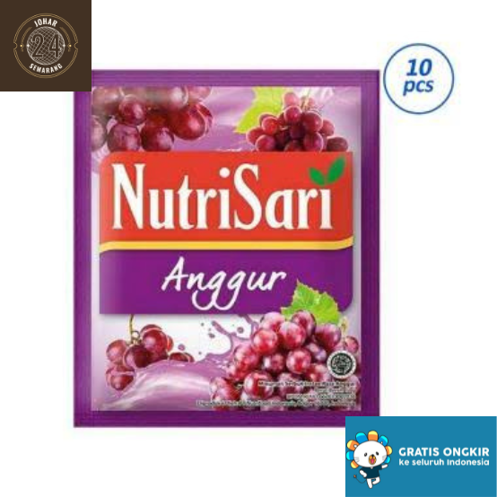 Nutrisari Anggur 1 Renceng / Nutrisari Anggur 10 Sachet / Nutrisari ...