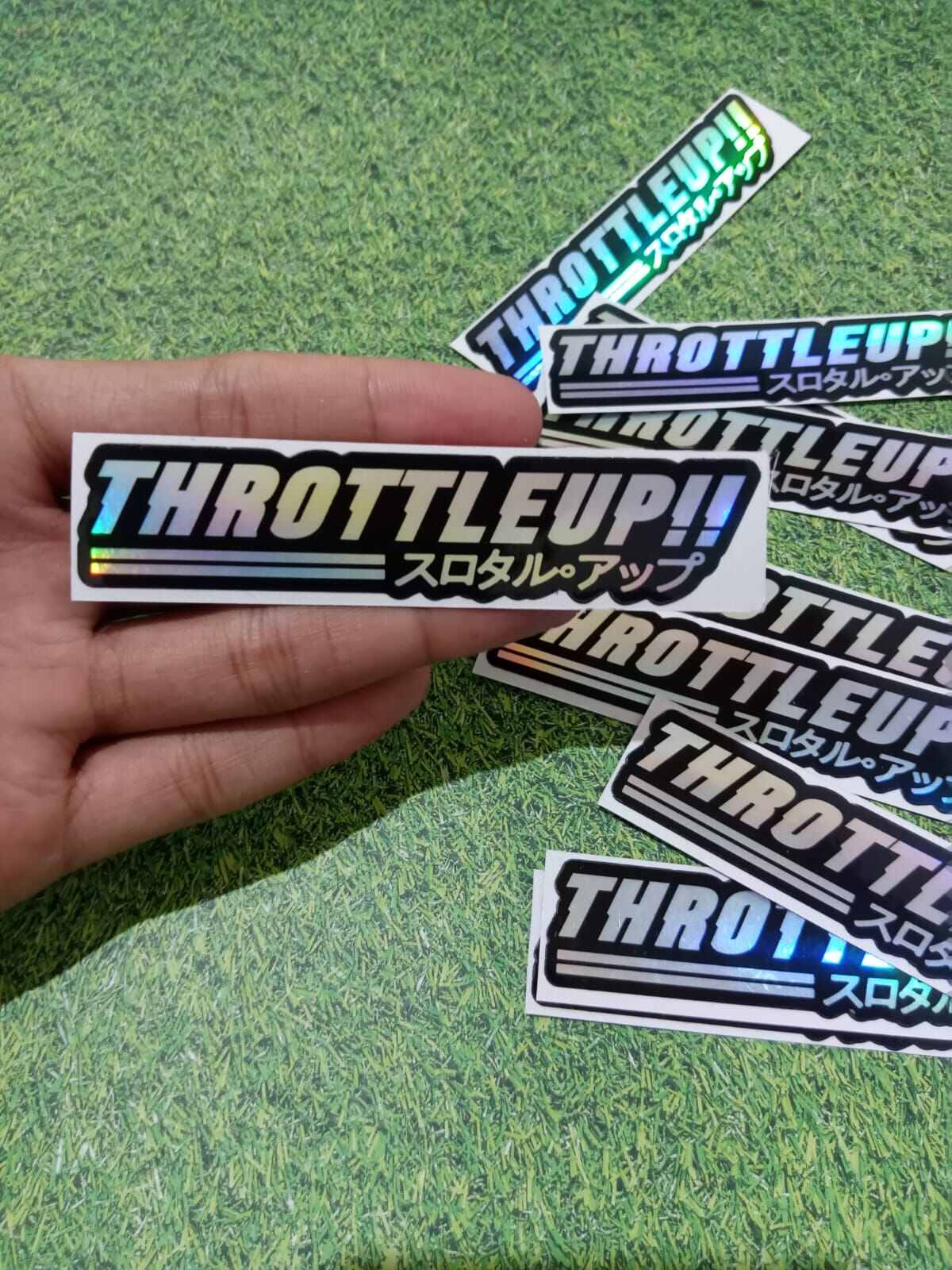 Sticker throttle up!! printcutt 12cm stiker throttelup acesoris variasi ...