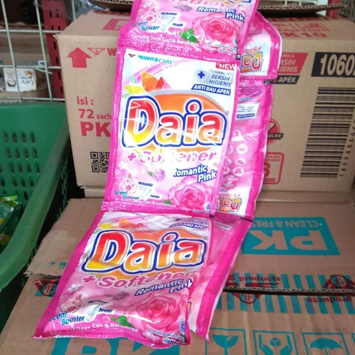 DAIA RENTENG-sabun cuci daia 1 renceng isi 6pcs-DAIA DETERGENT BUBUK 47 ...