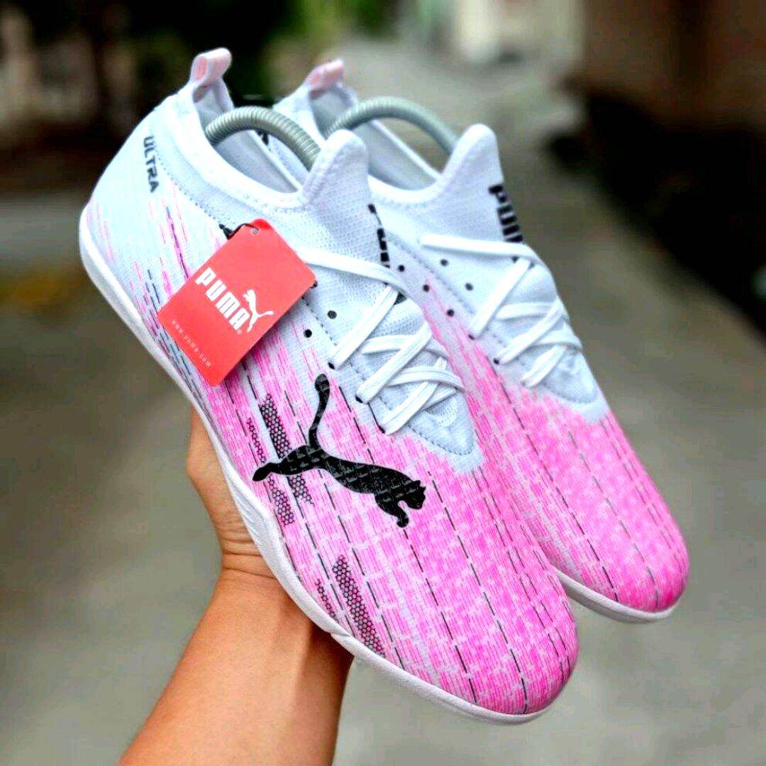 Sepatu Futsal Puma Ultra Pink Putih Semiboot | Lazada Indonesia