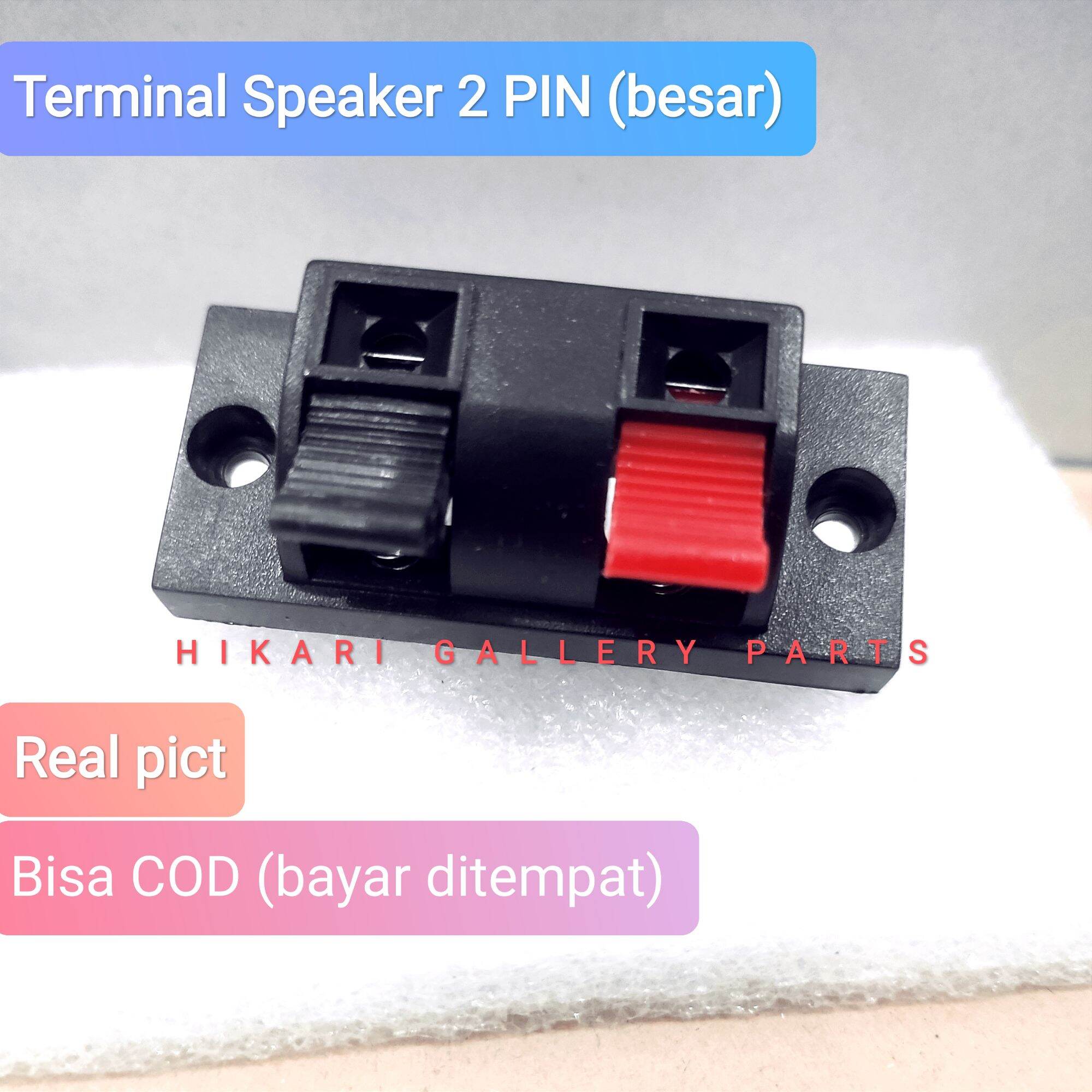 Terminal Speaker 2 Pin Jepit ukuran Besar / Terminal Speaker 2pin Bagus ...