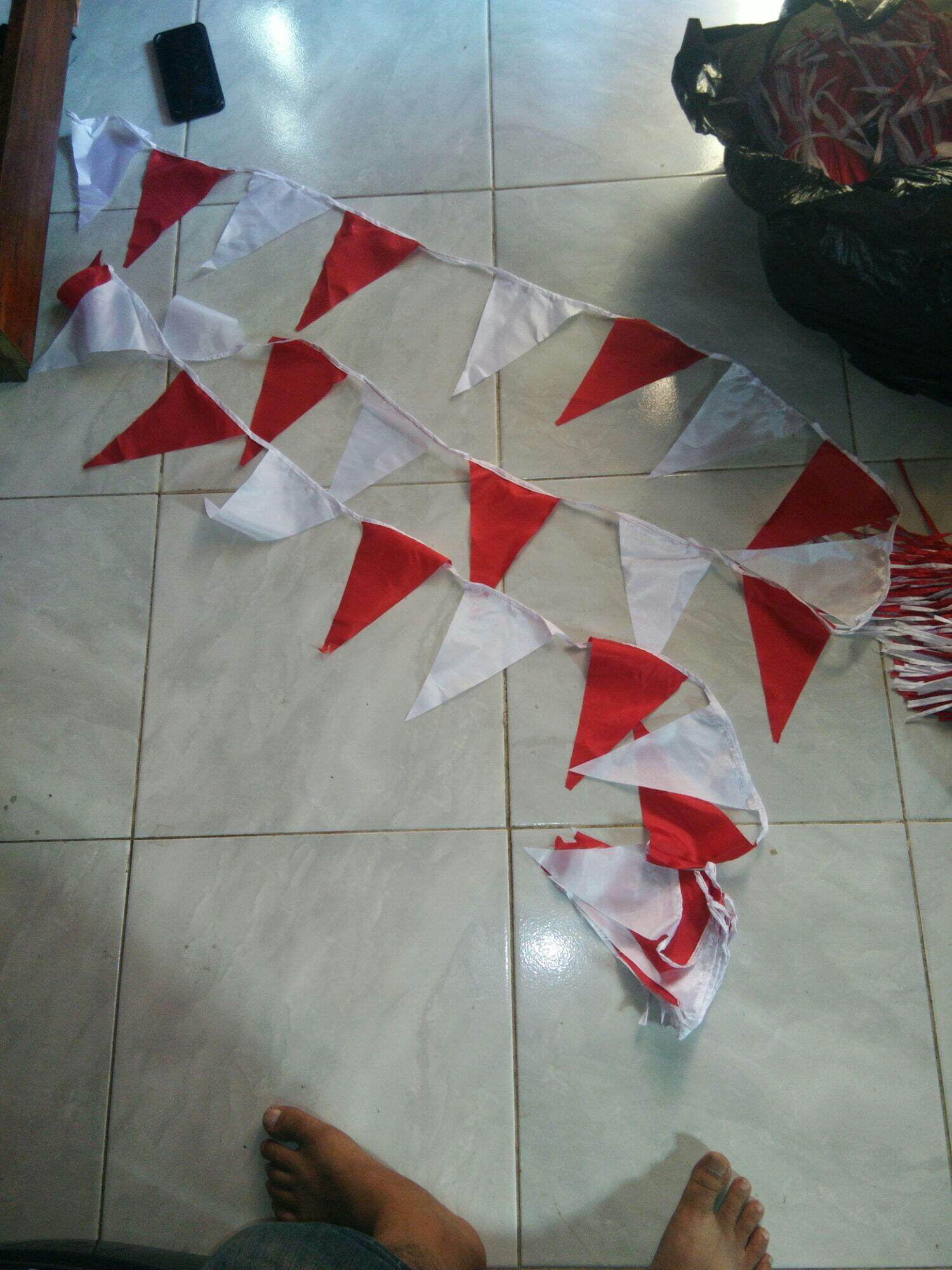 bendera renteng kain 6 meter | Lazada Indonesia