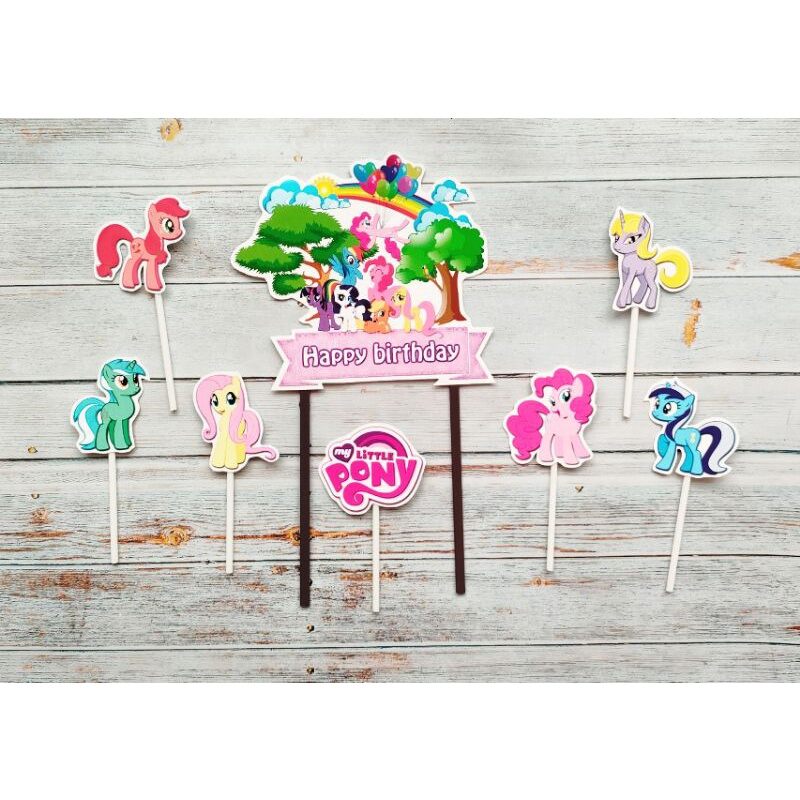 cake topper toper hiasan tusukan kue cake nasi tumpeng ulang tahun ...