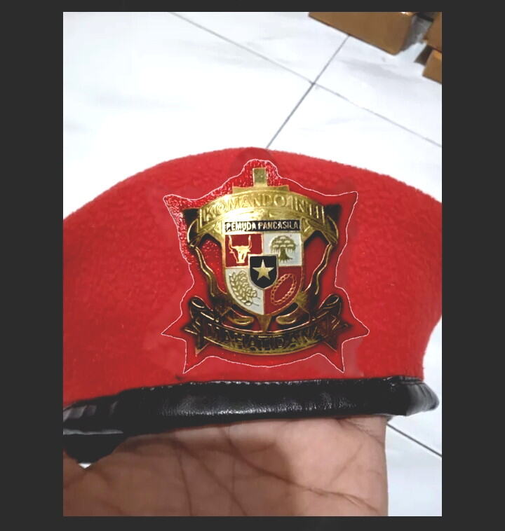 baret merah -baret pemuda pancasila | Lazada Indonesia