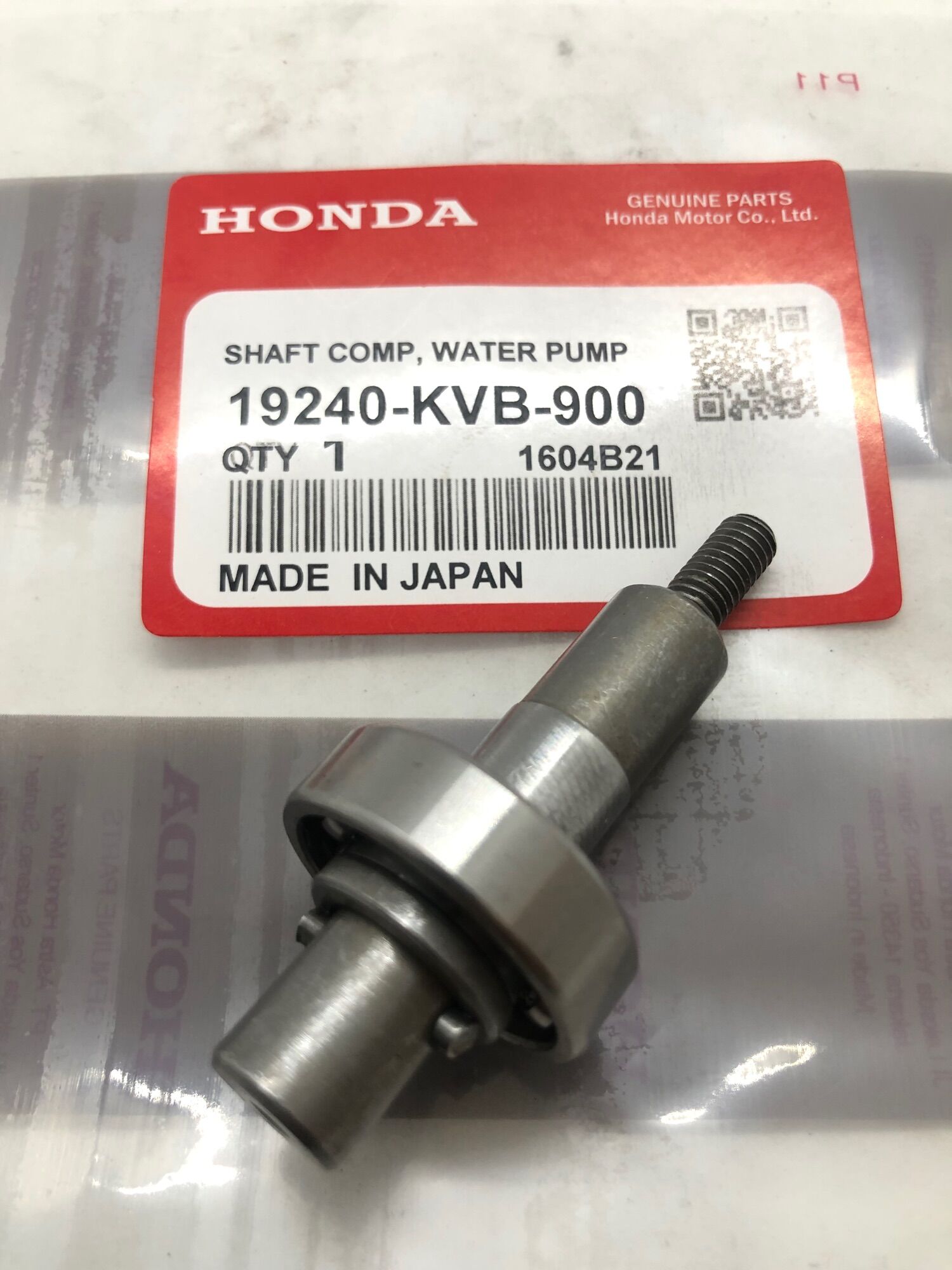AS WATER PUMP SHAFT COMP WATER PUMP VARIO 110 OLD TECHNO KVB MADE IN ...