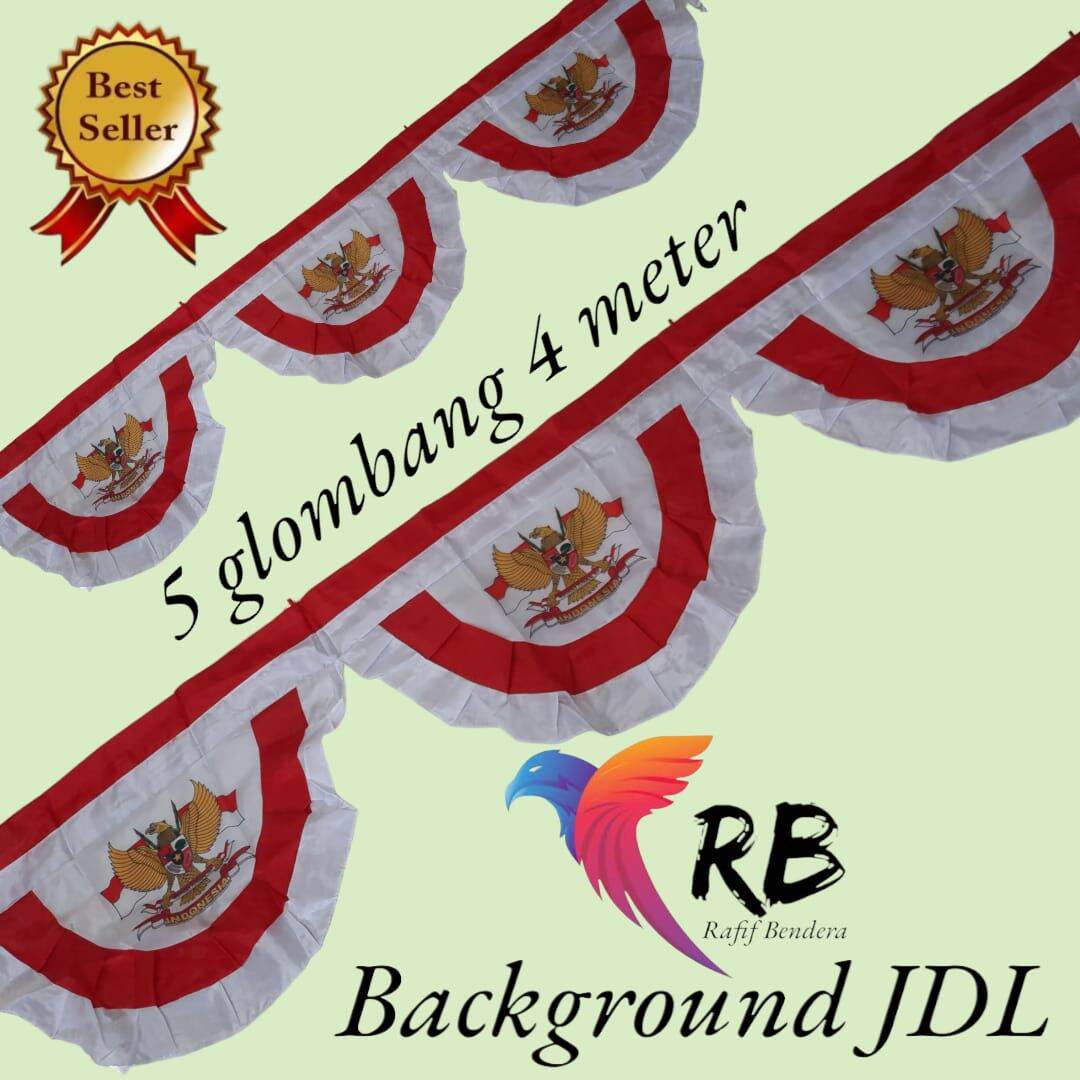 Bendera background terbaru umbul umbul gelombang terbaik | Lazada Indonesia