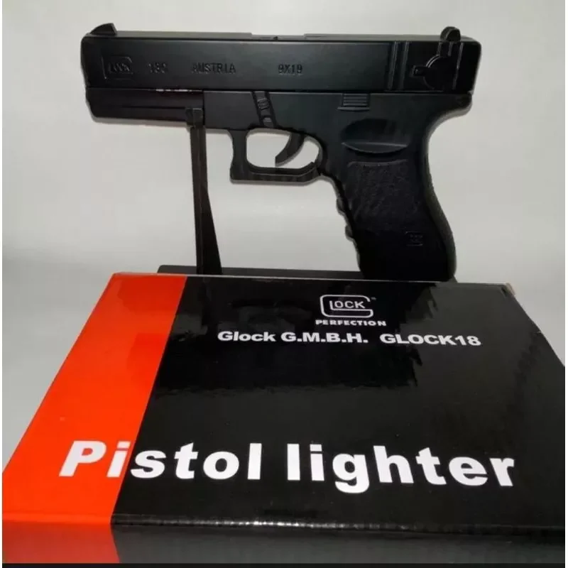 korek api pistol model Glock 18g pistol Lighter bara jet koleksi unik ...