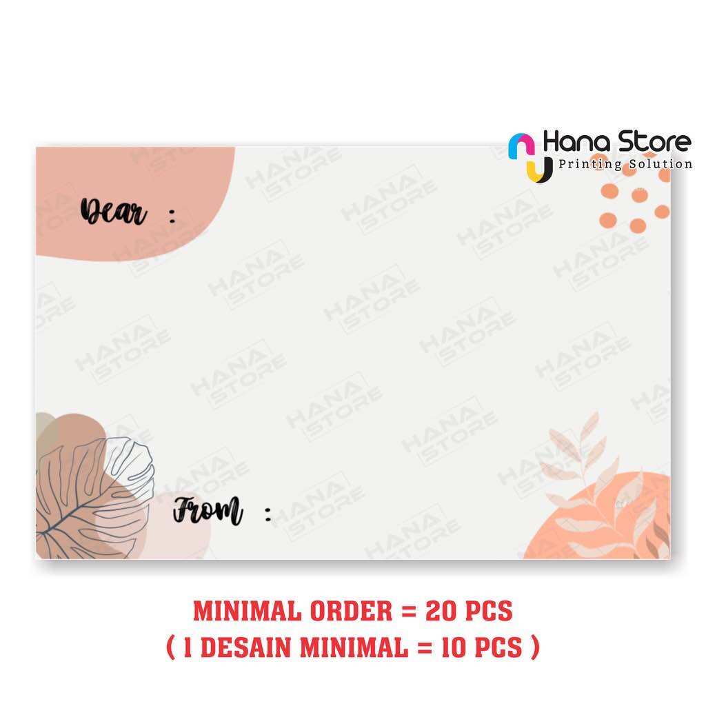 Greeting Card AESTHETIC Polos - Gift Card - Kartu Ucapan - Greeting ...