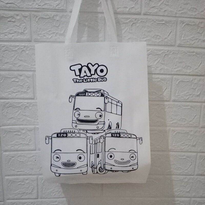 Tas lukis anak totebag mewarnai tas spunbond 40x29 | Lazada Indonesia