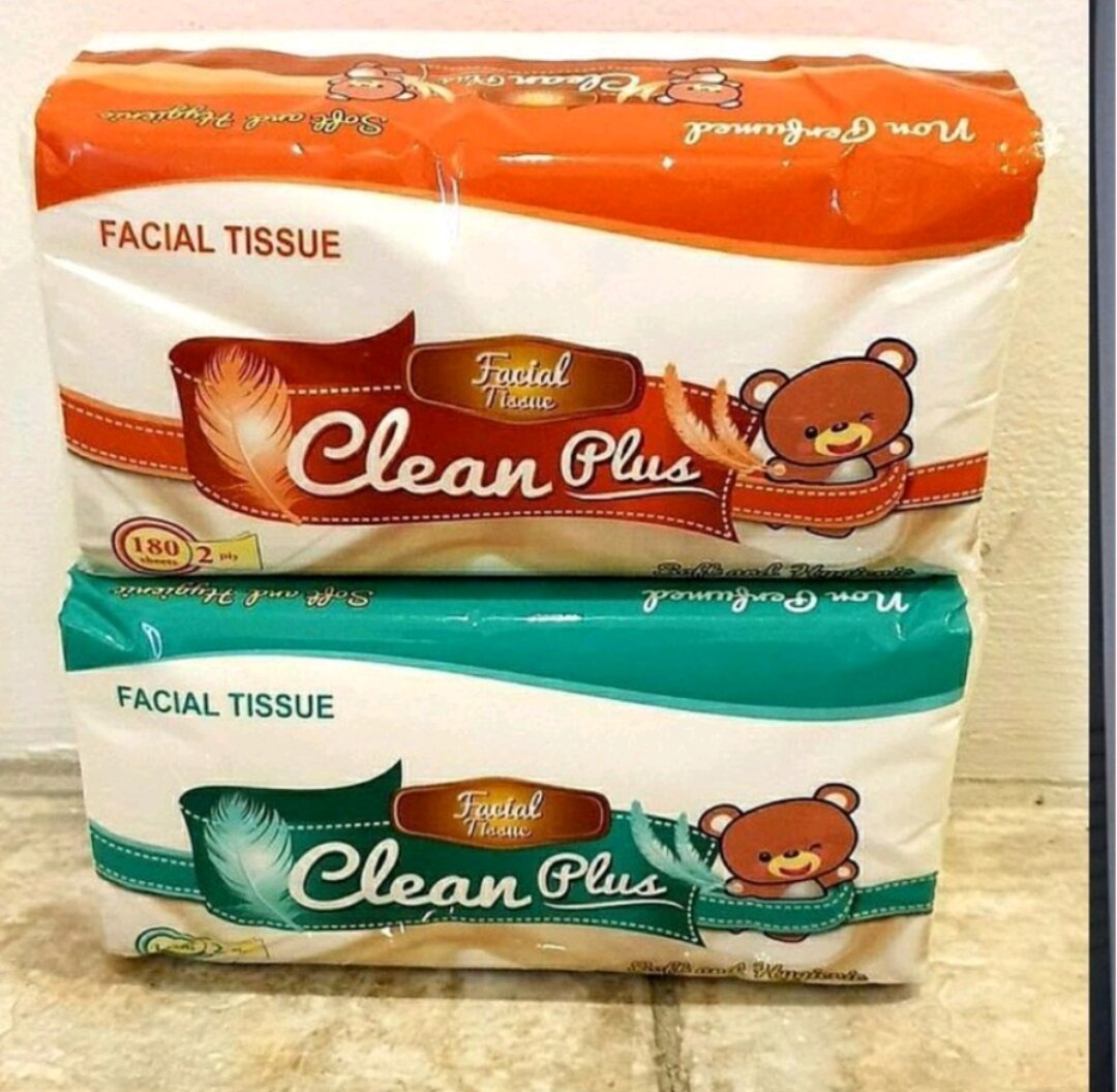 Facial Tissue/ Tissue Wajah180 sheets 2ply / Tisu Clean Plus | 180s ...