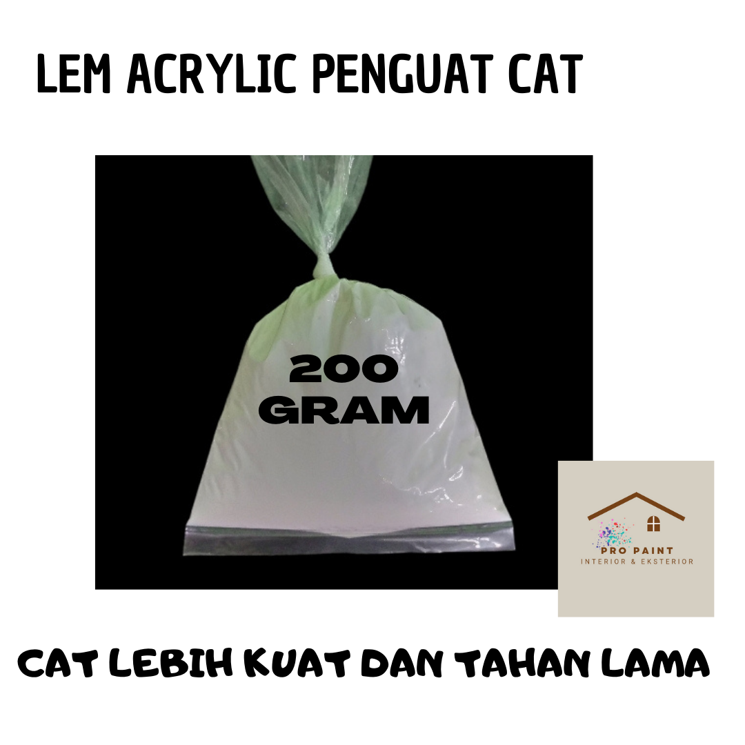 Lem Acrylic lem tambahan penguat cat tembok 200 Gram | Lazada Indonesia