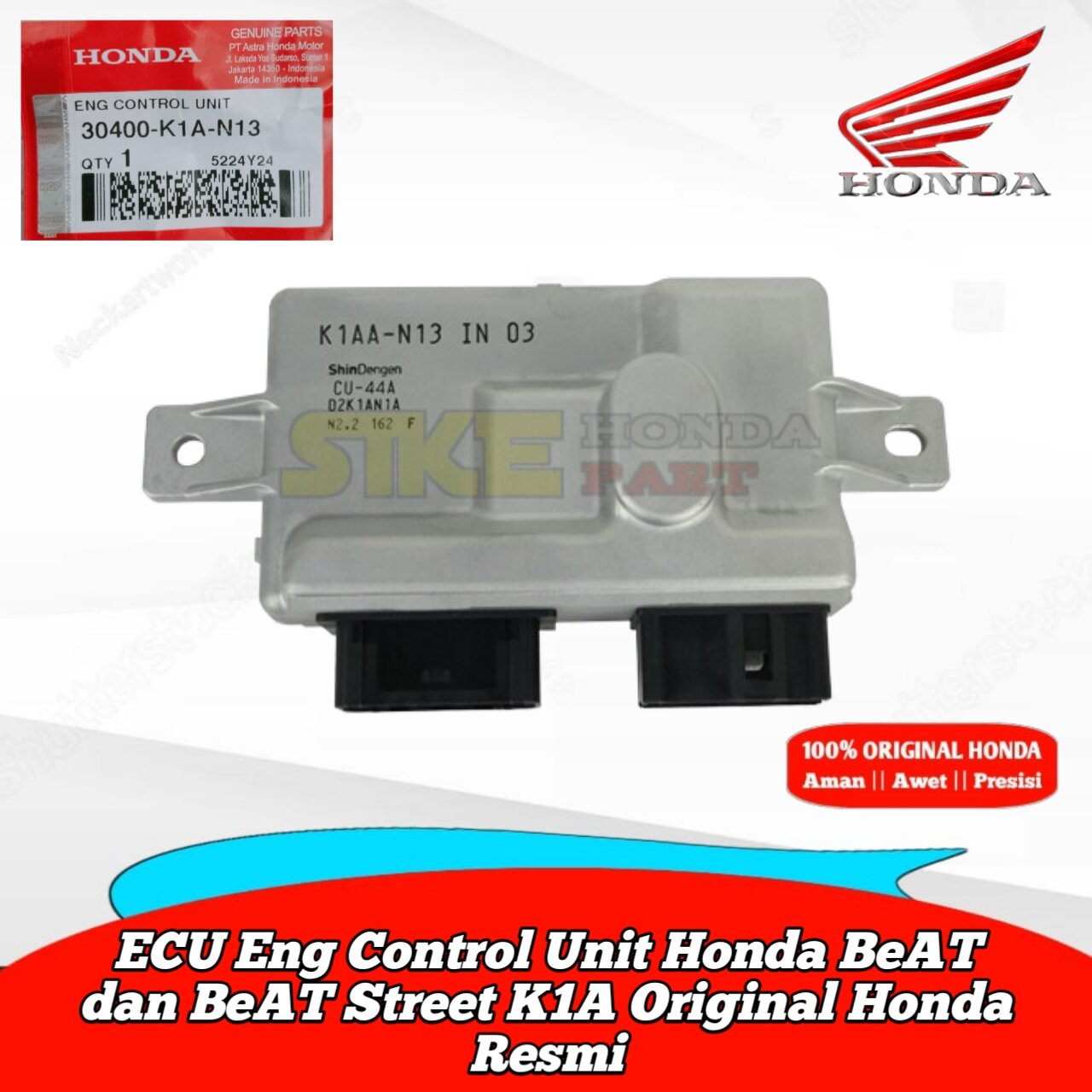 30400-K1A-N13 ECU Eng Control Unit Honda BeAT dan BeAT Street K1A Original Honda Resmi | Lazada ...