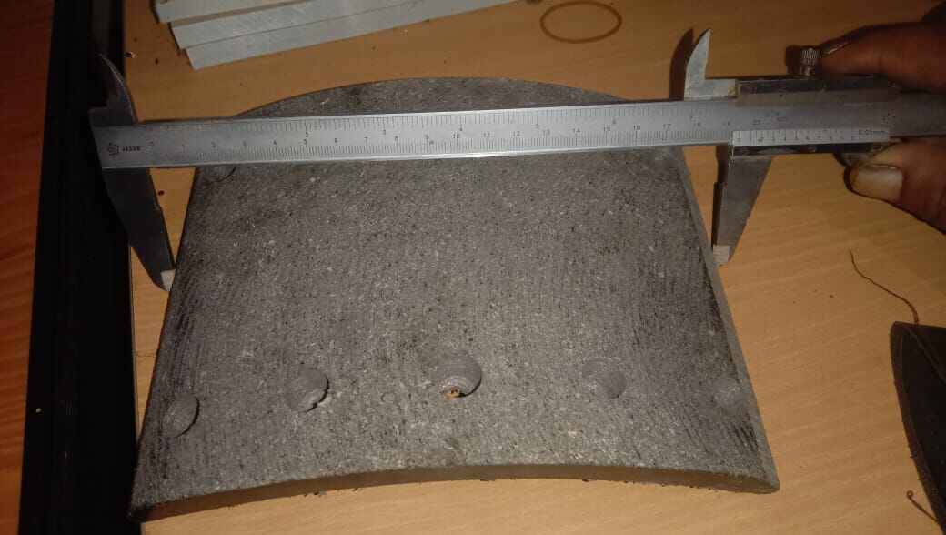 brake lining / kampas rem depan hino 500, fuso FP418 front | Lazada ...