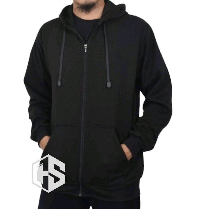 Jaket / Zipper Hitam | Lazada Indonesia