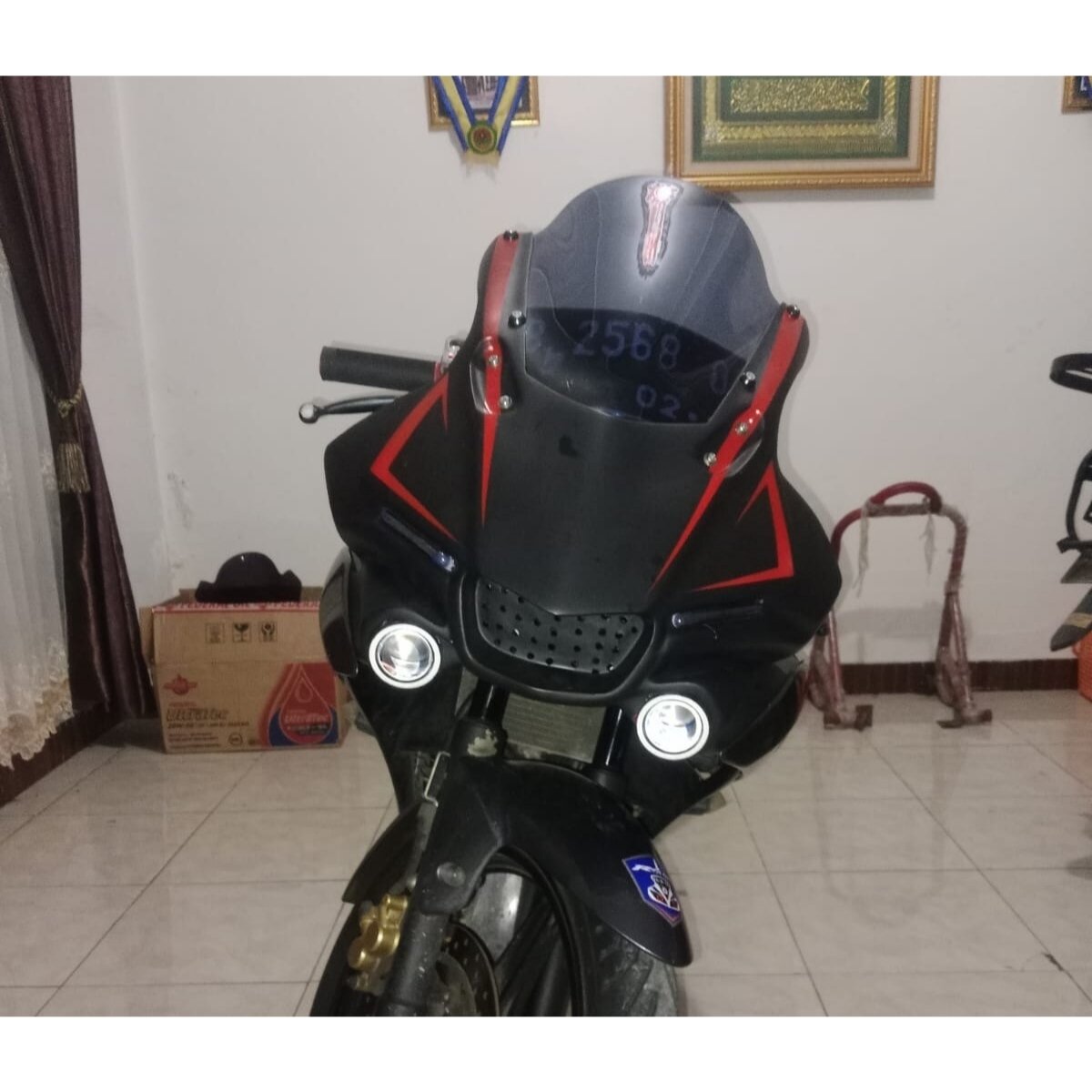 Headlamp Kepala R1 Lampu Lis Lampu Visor PNP Yamaha R15 OLD V1 V2 2014 ...