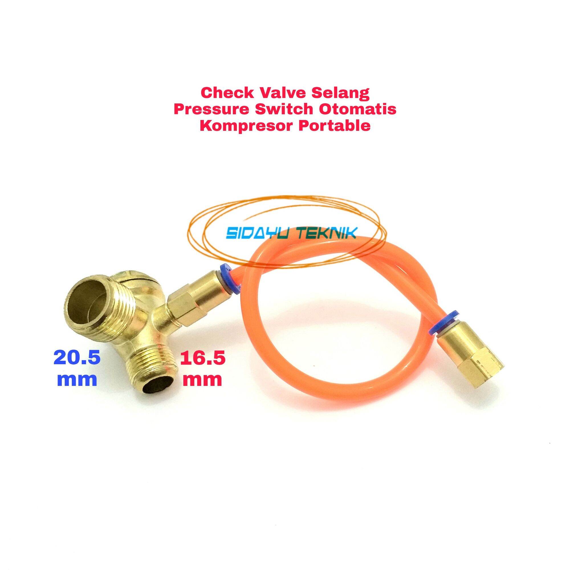 Check Valve Selang Otomatis Kompresor Angin Female | Lazada Indonesia