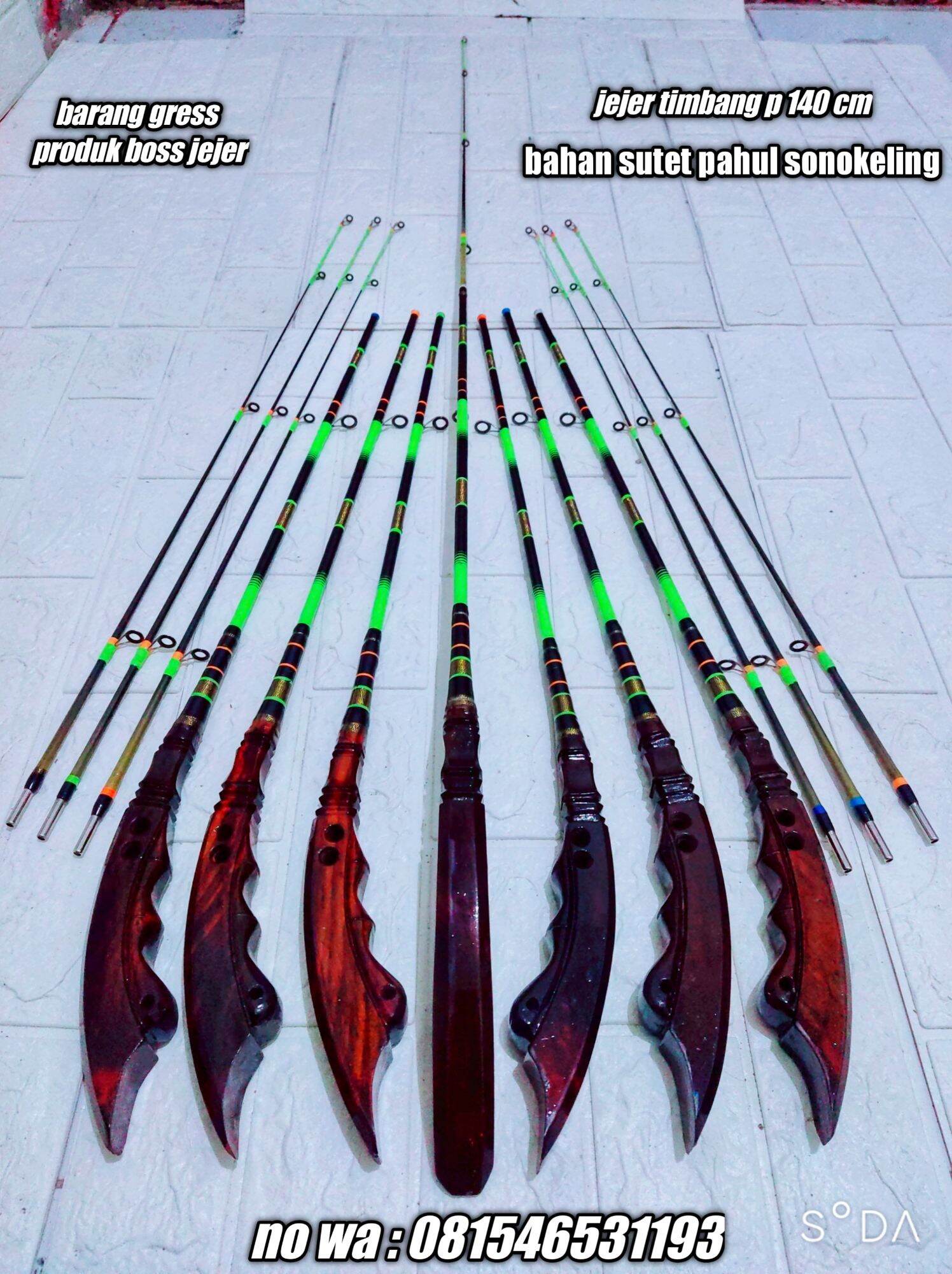 joran timbang set 7 fiber sutet sonokeling stok terbatas | Lazada Indonesia