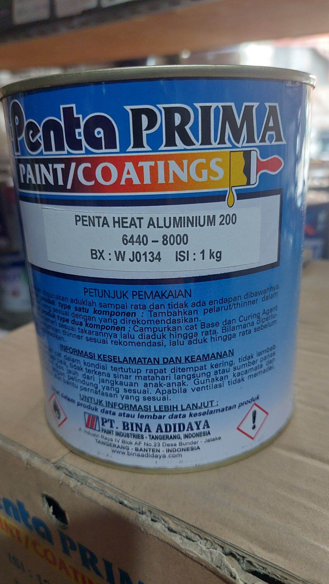 CAT PENTA HEAT RESISTANT - HI TEMP ANTI PANAS WARNA HITAM & SILVER -1 ...