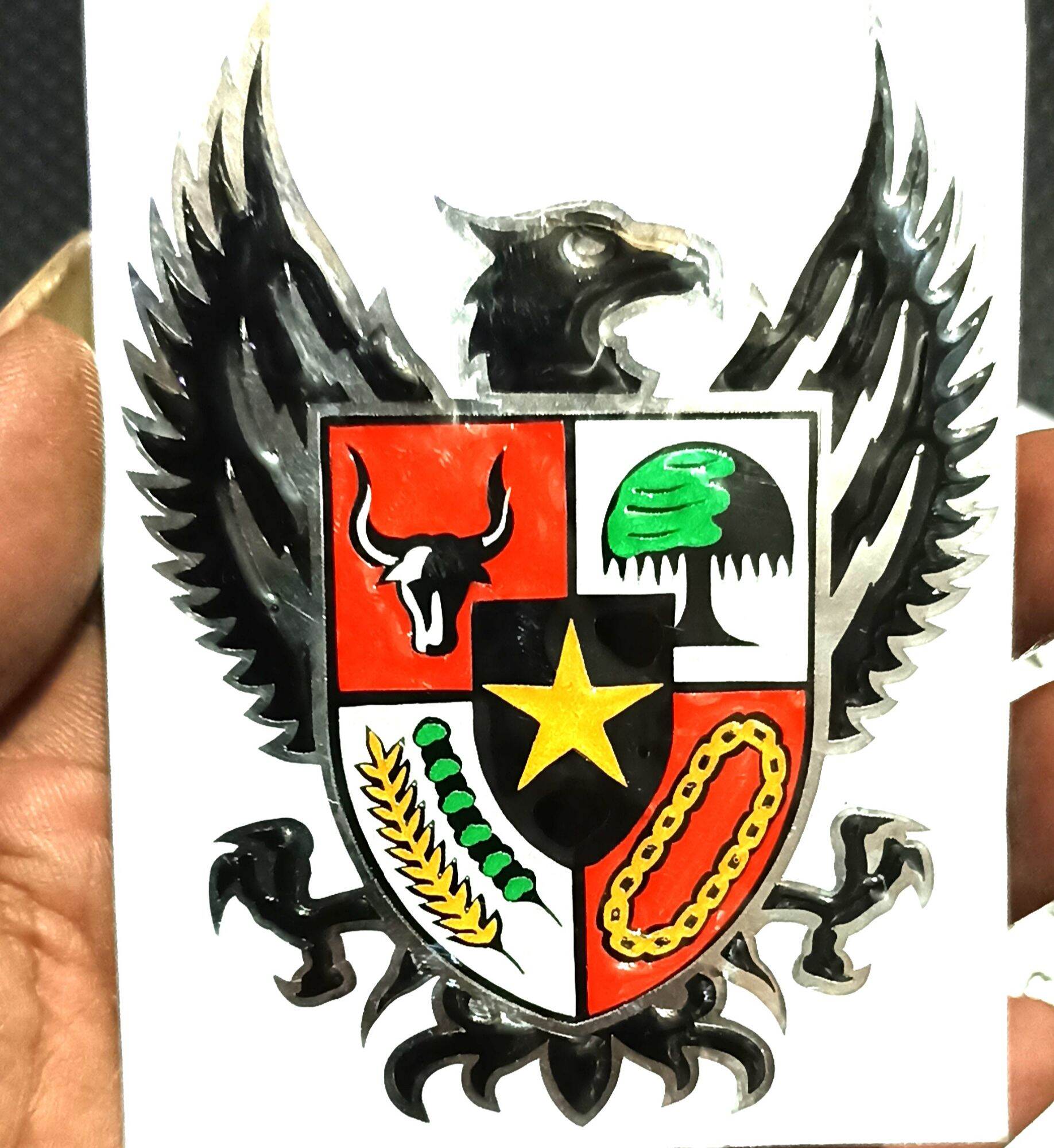 STICKER GARUDA PANCASILA EMBLEM GARUDA STICKER TIMBUL GARUDA PANCASILA ...