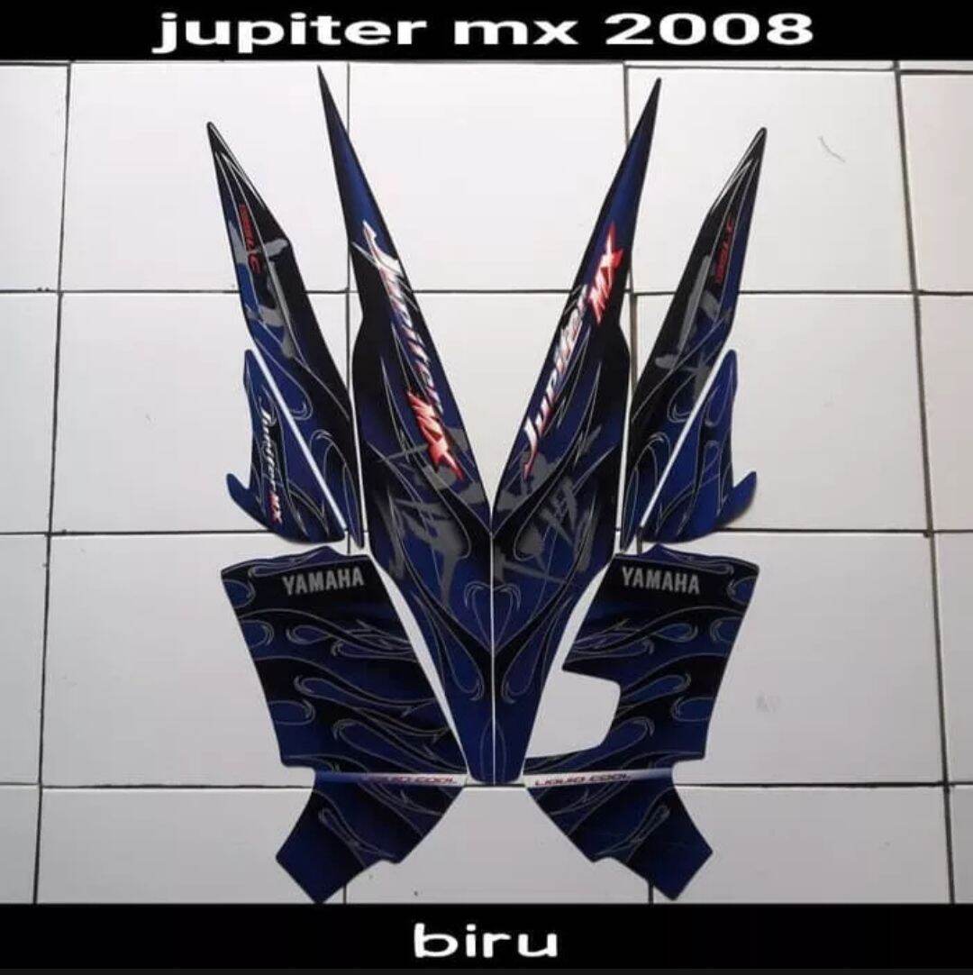 STICKER STRIPING LIS LES POLET BODY MOTOR YAMAHA JUPITER MX 2008 | Lazada Indonesia