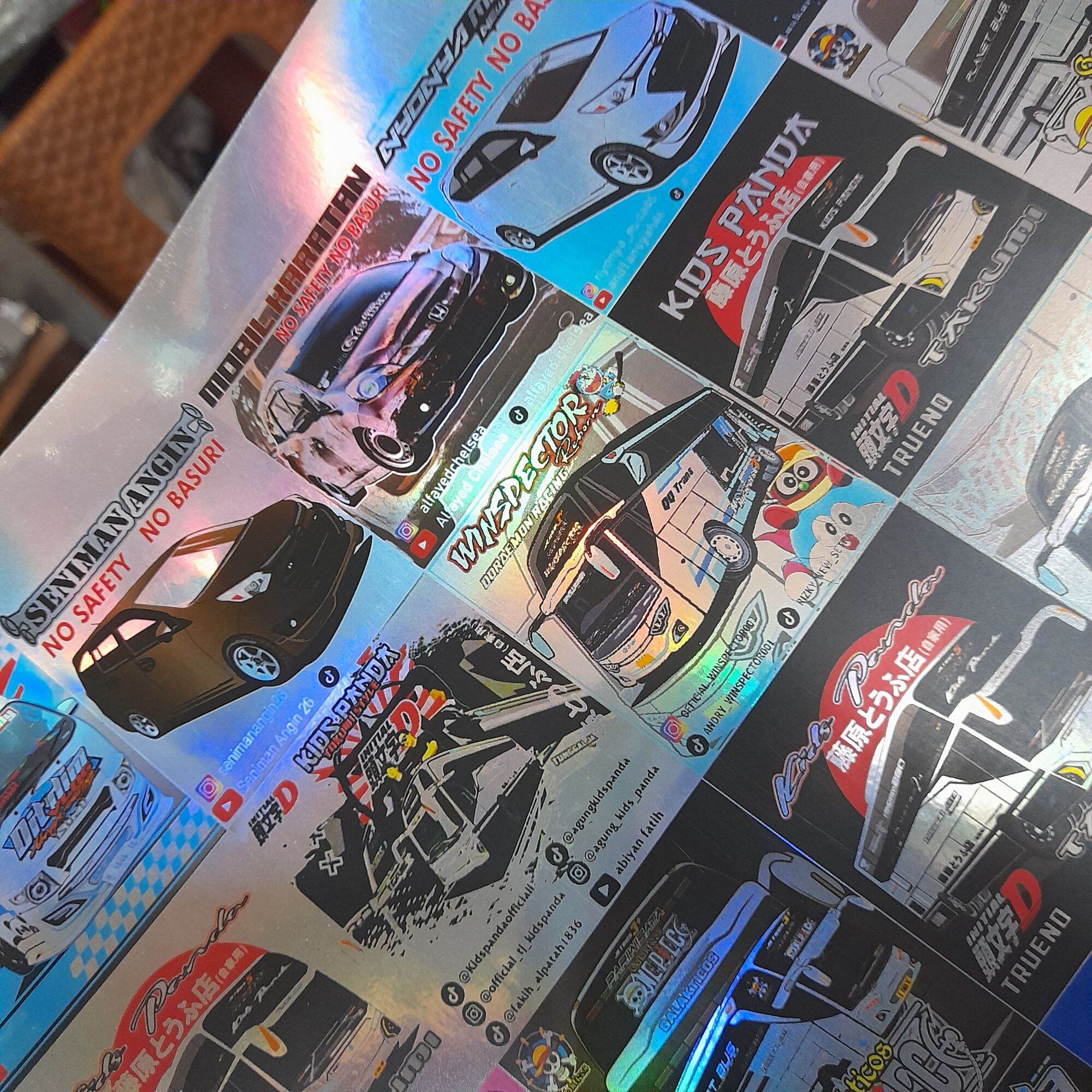 STIKER DITDIM SENIMAN ANGIN PEMBURU BASURI VIRAL ISI 48 KOTAK /STIKER ...