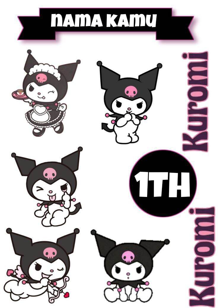 Topper Ulang Tahun Kuromi (Custom Nama) | Lazada Indonesia