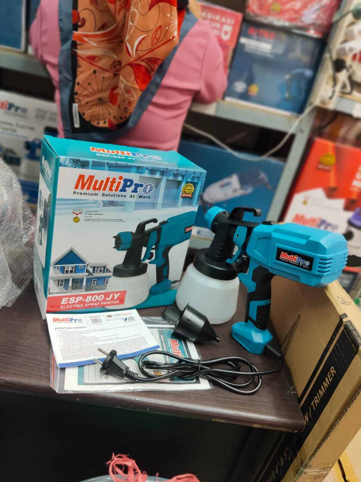 Spray gun cat listrik MULTIPRO ESP-800 JY Electric spray painter ESP800JY | Lazada Indonesia