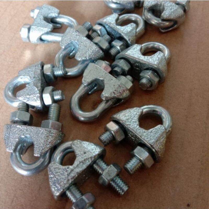 klem seling 6M / klem seling 6mm / kuku macan wire clip 1/4 | Lazada ...