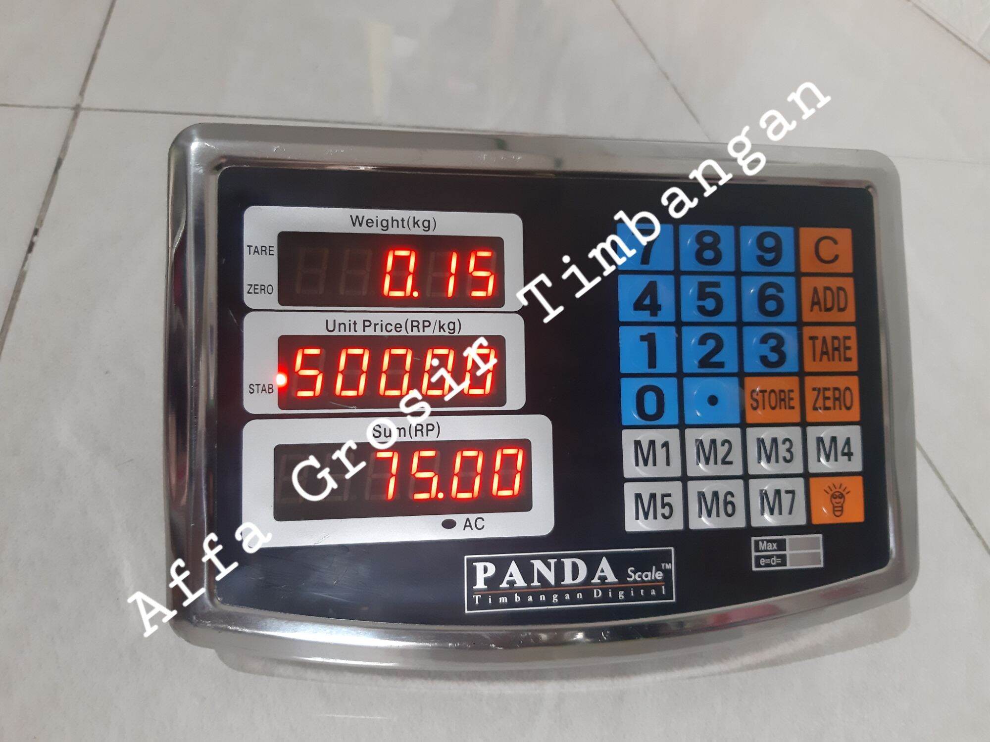 Indikator Timbangan Digital Panda Monitor Double Display Cocok di Nankai dan Kiloweigh 150kg ...